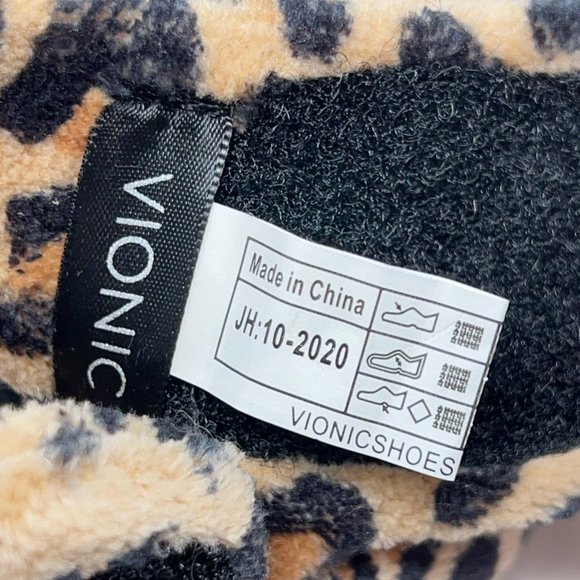 Vionic | Shoes | Vionic Womens Gemma Mule Slipper Brown Black Leopard ...